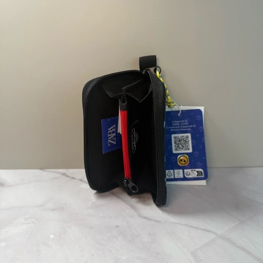 Zara | Accessories | Zara Kids Black And Blue Brawl Stars Wallet | Poshmark